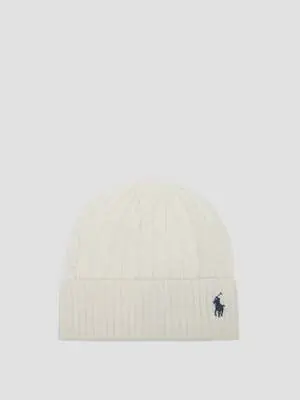 Ralph Lauren Cable Knit Beanie - Beige