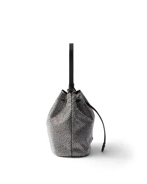 Prada Mini -studded Satin Bag - Gold/silver