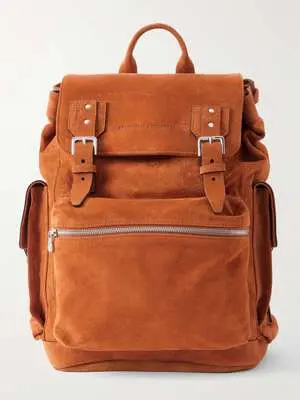 Brunello Cucinelli Suede Backpack Tan