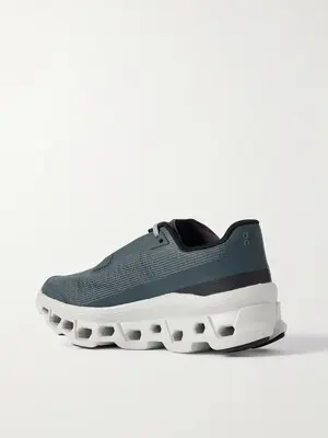 On Rubber-trimmed Mesh Sneakers - Gray