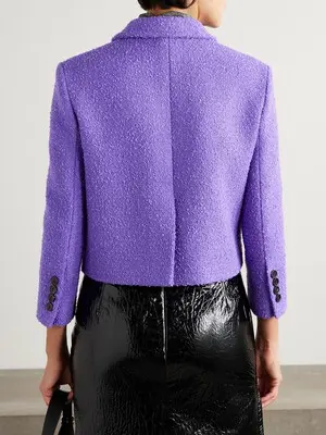 Gucci Cropped Cotton-blend Bouclé-tweed Jacket