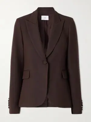 Adam Lippes Wool And Silk-blend Logan Blazer
