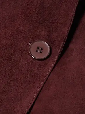 Nour Hammour Suede Car Coat