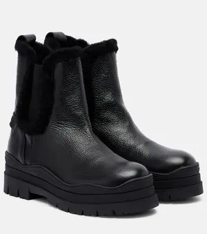 Bogner Arosa Shearling-lined Boots - Black