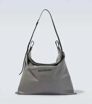 Balenciaga Leather Shoulder Bag - Grey