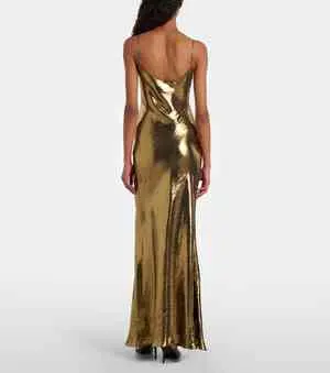 SELF-PORTRAIT Satin Maxi Dress