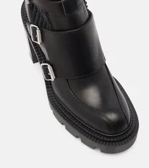 CHRISTIAN LOUBOUTIN Cortinetta College 100 Leather Ankle Boots