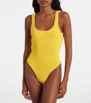 Hunza G Square Neck One-piece Swimsuit