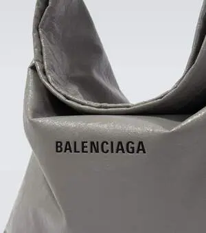 Balenciaga Leather Shoulder Bag - Grey