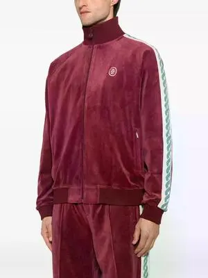 Drole De Monsieur Side-stripe Zip-up Track Jacket - Red