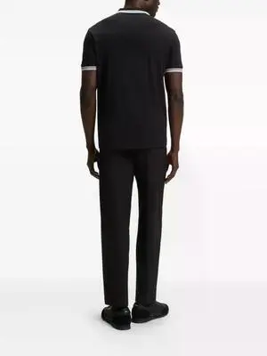 BOSS Stripes-collar Polo Shirt