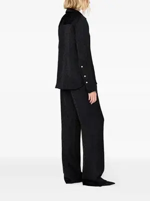 ANINE BING Elain Straight-leg Trousers - Black