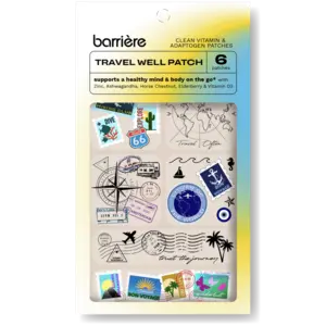 BARRIERE Travel Well Patch 6-pack Travel Diary - One-color
