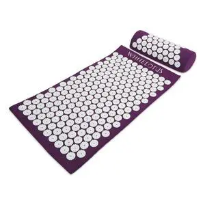 WHITE LOTUS BEAUTY Premium Acupressure Mat & Pillow Set - One-color