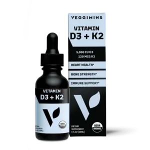 VEGGIMINS Organic Nano Vitamin D3 + K2 - One-color