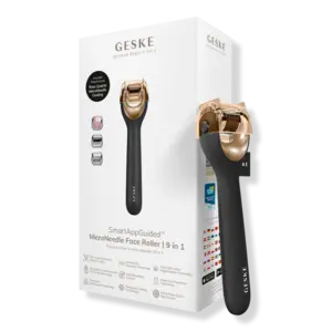 GESKE Smartappguided Microneedle Face Roller | 9 In 1 - Gray