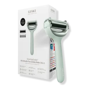 GESKE Smartappguided Microneedle Face & Body Roller | 8 In 1 - Green