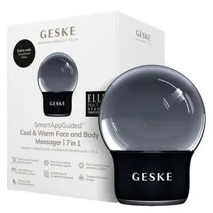 GESKE Smartappguided Cool & Warm Face & Body Massager | 7 In 1 - Black