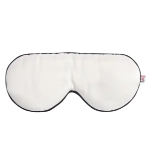 WHITE LOTUS BEAUTY 100% Mulberry Silk Eye Mask - White