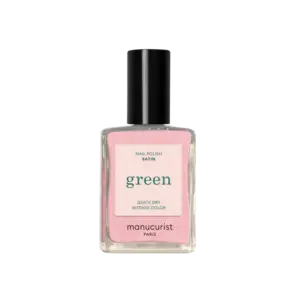 MANUCURIST Green™ Nail Polish, Quick Dry, Non-toxic Nail Polish With Gel-like Finish - Satin (a Pale Pearly Pink)