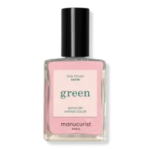 MANUCURIST Green Nail Polish, Quick Dry, Non-toxic Nail Polish With Gel-like Finish Satin
