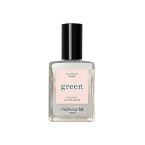 MANUCURIST Green™ Nail Polish, Quick Dry, Non-toxic Nail Polish With Gel-like Finish - Moon (a Pearly White)