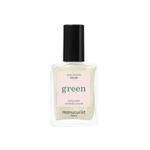 MANUCURIST Green™ Nail Polish, Quick Dry, Non-toxic Nail Polish With Gel-like Finish - Solar (a Shimmery Sheer)