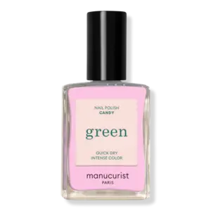 MANUCURIST Green Nail Polish, Quick Dry, Non-toxic Nail Polish With Gel-like Finish Candy