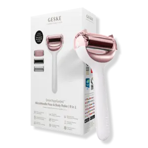 GESKE Smartappguided Microneedle Face & Body Roller | 9 In 1 - Starlight