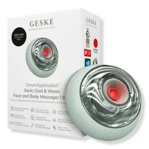 GESKE Smartappguided Sonic Cool & Warm Face And Body Massager | 9 In 1 - Green