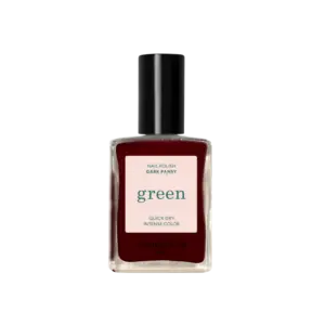 MANUCURIST Green™ Nail Polish, Quick Dry, Non-toxic Nail Polish With Gel-like Finish - Dark Pansy (a Burgundy)