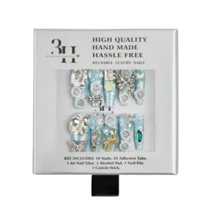 3H NAILS Arctic Jewel Handmade Press-on Nails - One-color