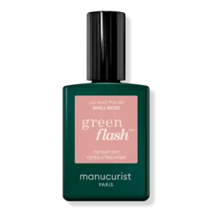 MANUCURIST Green Flash Led Gel Nail Polish, Non-toxic Nail Polish - Shell Beige