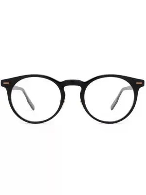 Zegna Zegna Round Frame Eyeglasses Black