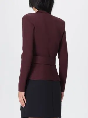 Elisabetta Franchi Belted Jacket - Wine
