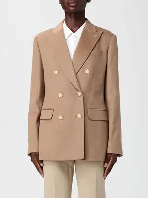 Max Mara Double Breasted Jacket - Camel