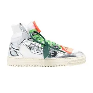 Off-white Silver Tone Shoes For Women