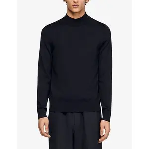 Sandro High-neck Wool Jumper - Black