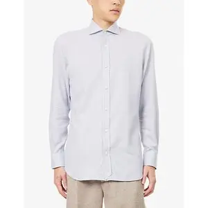 Dunhill Spread-collar Regular-fit Cotton Shirt