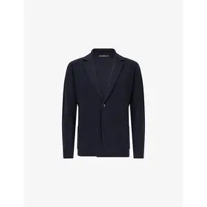 Boggi Milano Collared Single-breasted Wool Jacket