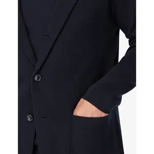 Boggi Milano Collared Single-breasted Wool Jacket