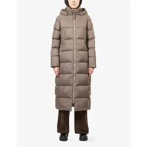 Canada Goose Mystique Long Puffer Jacket - Taupe Grey