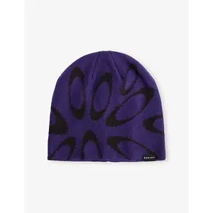 Oakley Knitted Ellipse Graphic Beanie Deep Amethyst