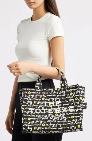 Marc Jacobs Medium Canvas Tote - Black Multi