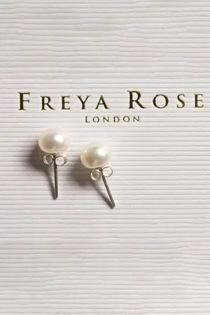FREYA ROSE Freshwater And Sterling Silver Stud Earrings