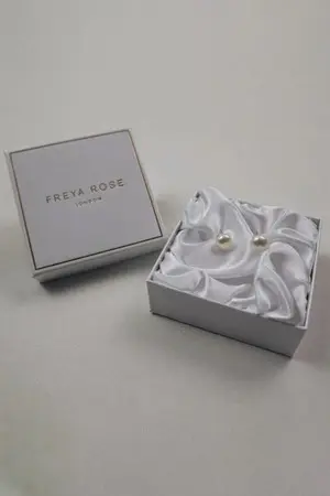 FREYA ROSE Freshwater And Sterling Silver Stud Earrings