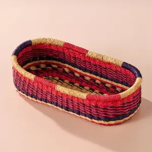 TEN THOUSAND VILLAGES Ghana Breaking Bread Basketassorted - Red