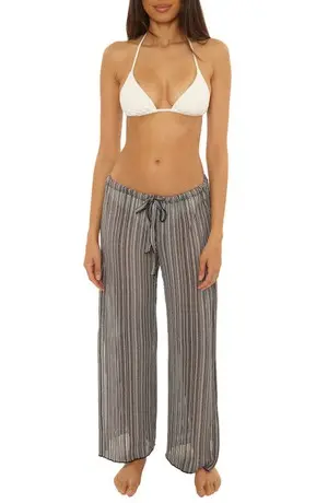 BECCA® By Rebecca Virtue Side Slit Cover-up Pants - Black