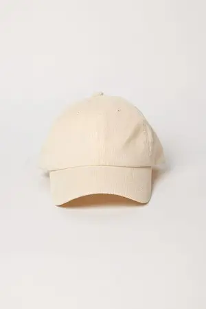 Hat Attack Cord Cap - Ivory
