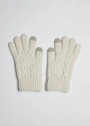 Hat Attack Conductive Gloves - Ivory